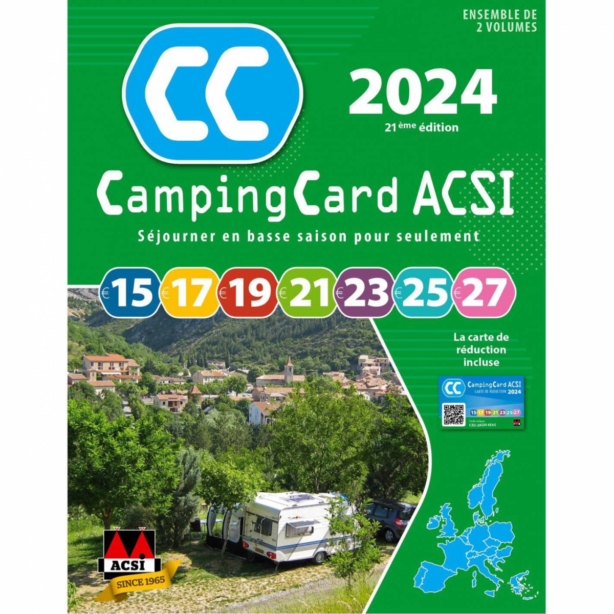 TARJETA CAMPINGCARD ASCI 2024 + 2 GUIAS ESPAÑOL | Caravaning Huelva S.l.